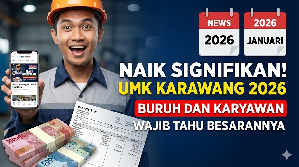 Naik Signifikan! UMK Karawang 2026, Buruh dan Karyawan Wajib Tahu Besarannya