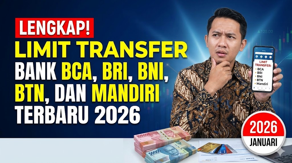 Lengkap! Limit Transfer Bank BCA, BRI, BNI, BTN, dan Mandiri Terbaru 2026