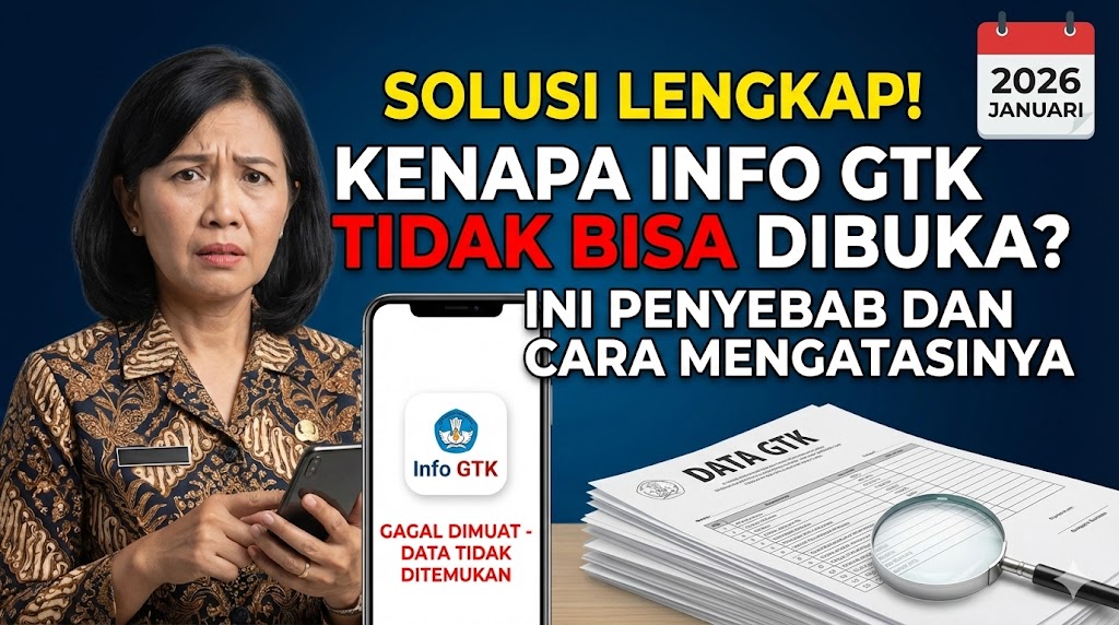Solusi Lengkap! Kenapa Info GTK Tidak Bisa Dibuka? Ini Penyebab dan ...